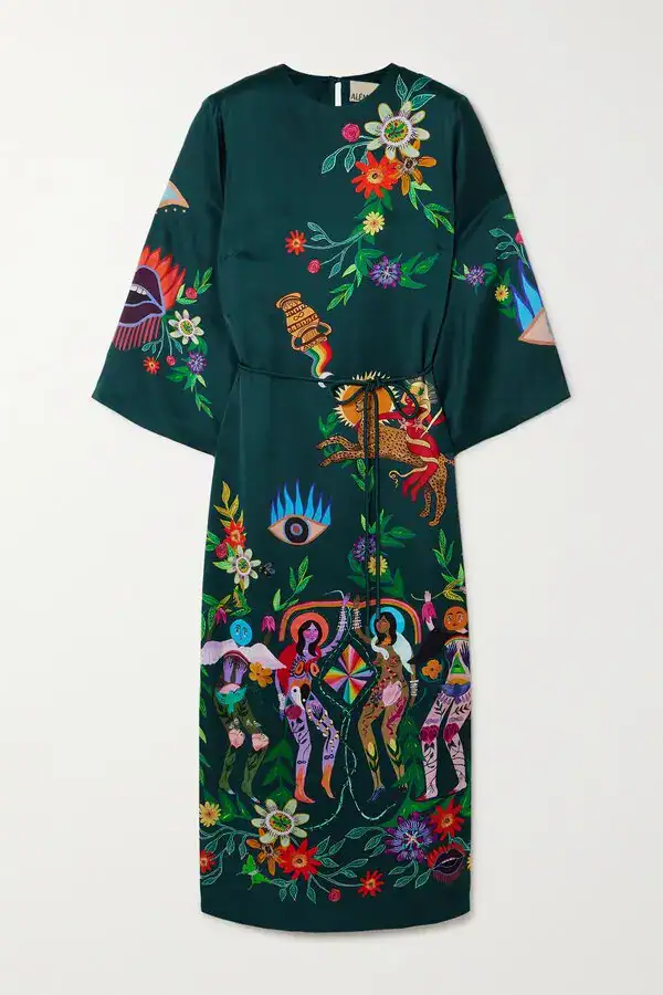 knee length dresses for ladies Agatha Midi Dress - Black Floral