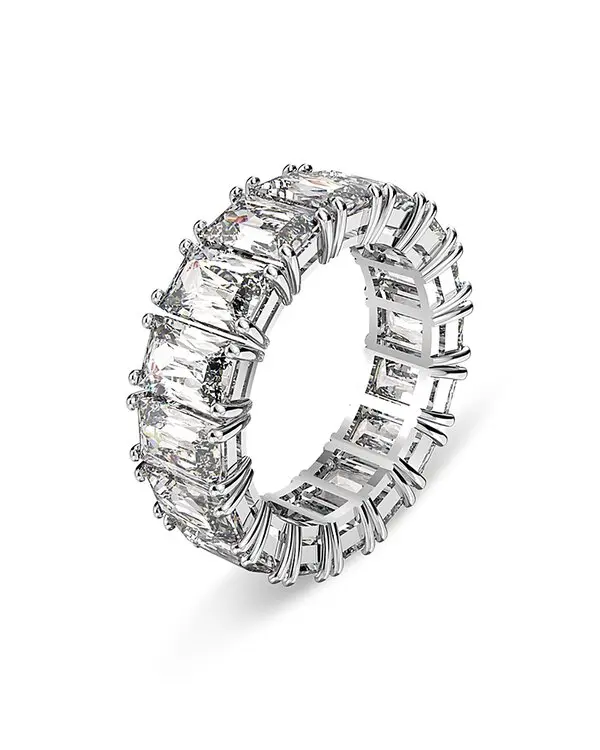 SWAROVSKI Matrix Rectangle Cut Ring - Silver