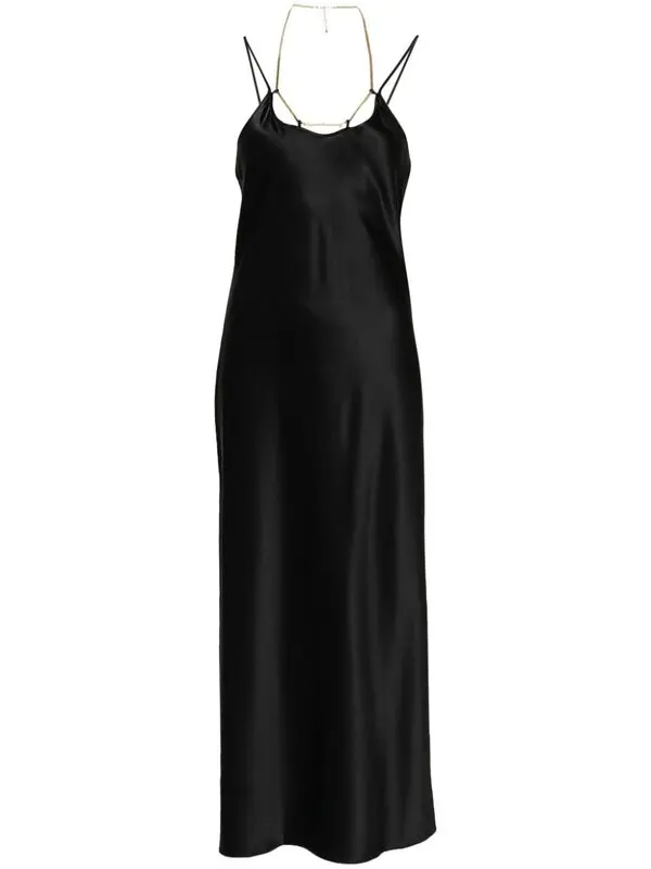 Alexander Wang Chain-strap Silk Midi Dress