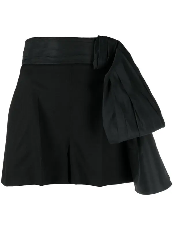 Alexander McQueen Bow-detail Tailored Shorts - Black