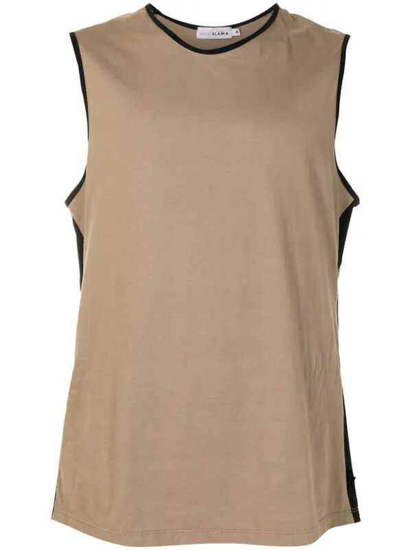 AMIR SLAMA Panelled Cotton Tank Top