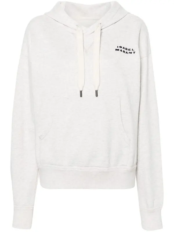Isabel Marant Sylla Mélange Jersey Hoodie - Neutrals