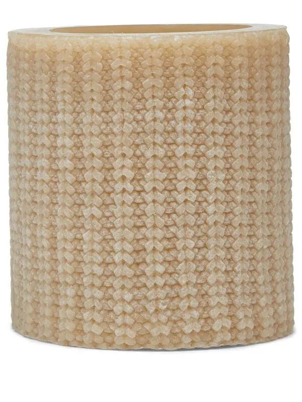 Brunello Cucinelli Small Knit-effect Wax Lantern - Neutrals