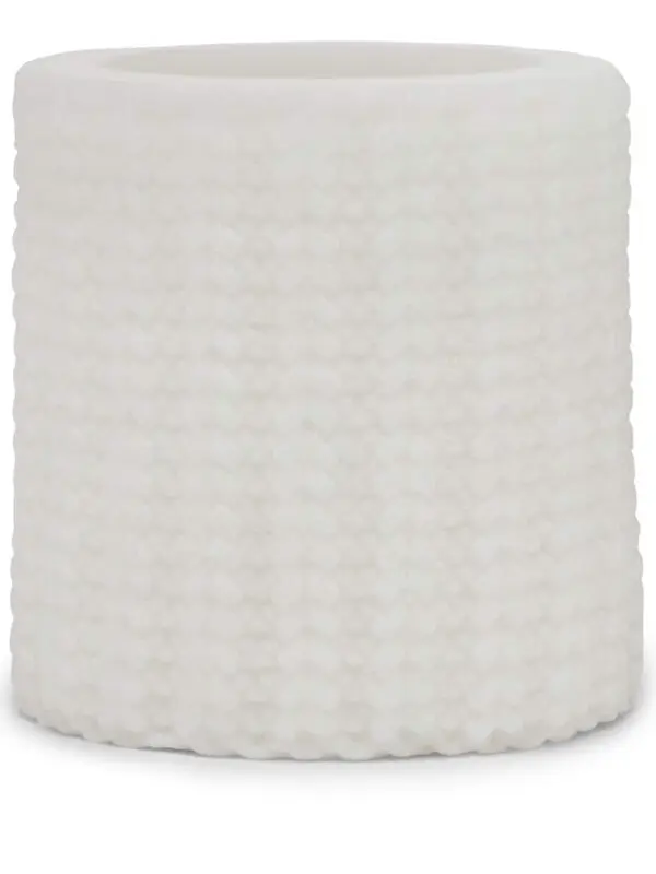 Brunello Cucinelli Small Knit-effect Wax Lantern - White