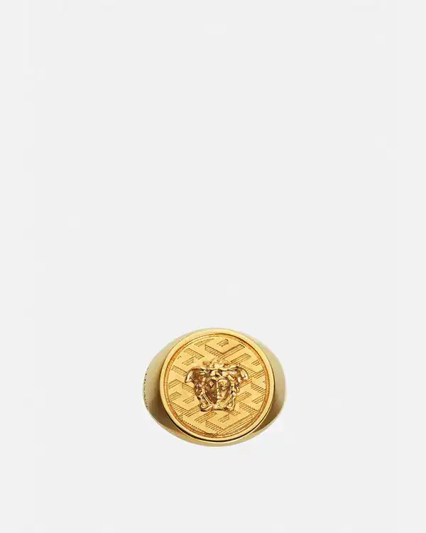 Versace La Greca Medusa Ring - Gold | Editorialist