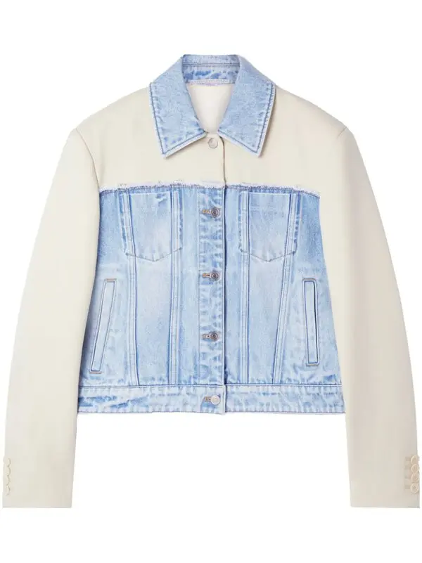 Stella McCartney Two-tone Panelled Denim Jacket