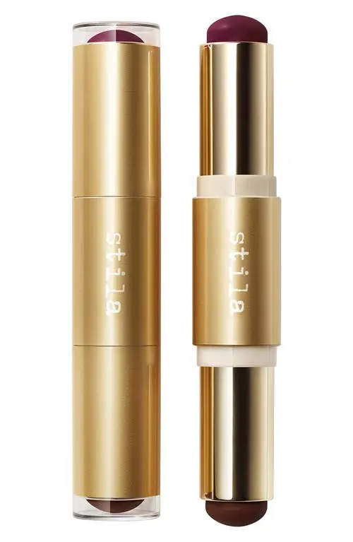 STILA Blush & Bronze Hydro-blur Cheek Duo Stick - Dragon Fruit And Cocoa