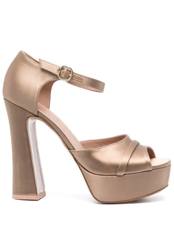 MALONE SOULIERS Yuri 125mm Leather Sandals - Brown
