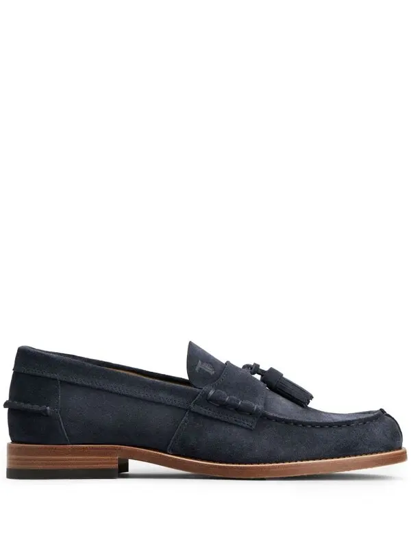 TOD'S Tassel-detail Suede Loafers