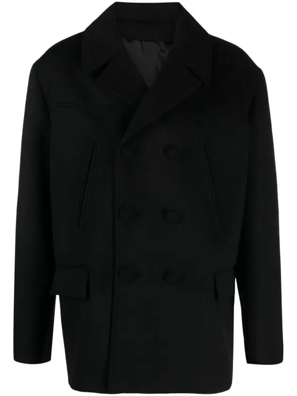 Balmain Double-breasted Wool Coat