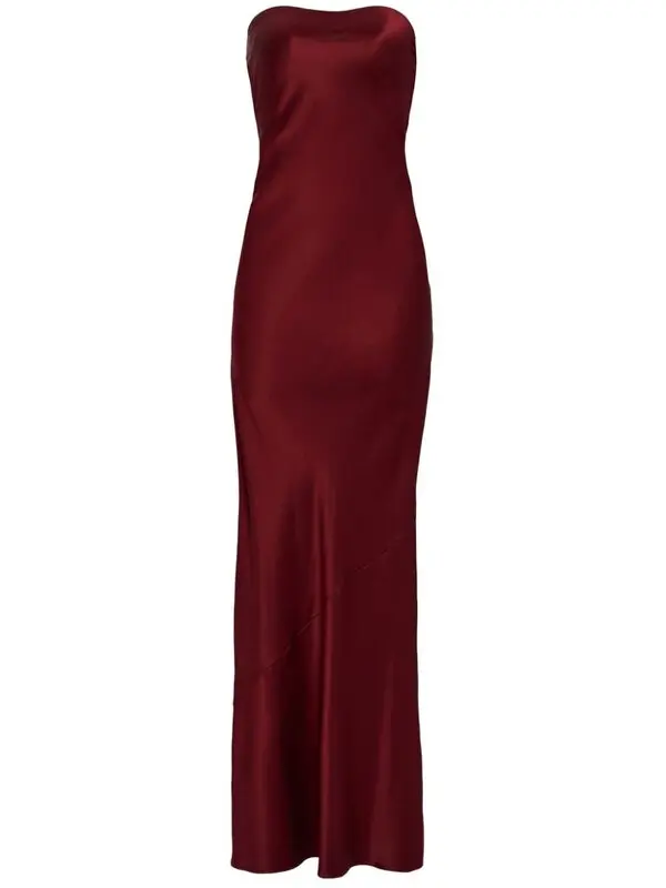 Retrofete Keaton Silk Gown - Red