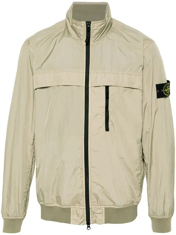 Stone Island Compass Appliqué Lightweight Jacket - Neutrals