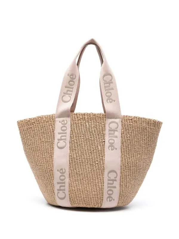 Chloé Large Woody Tote - Neutrals