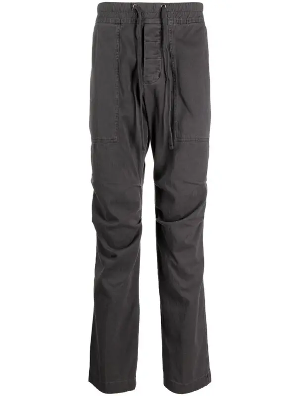 JAMES PERSE Drawstring Straight-leg Trousers - Grey