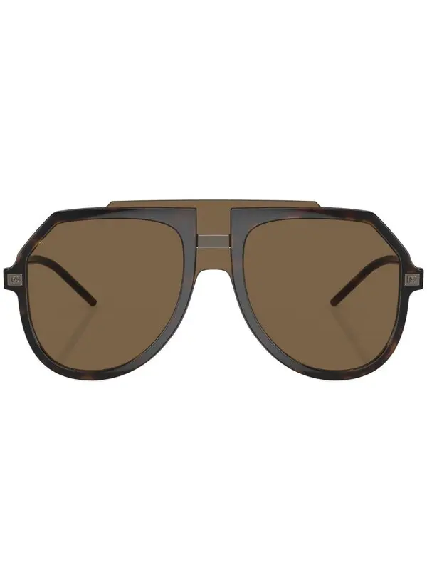 Dolce & Gabbana Tortoiseshell Aviator Sunglasses