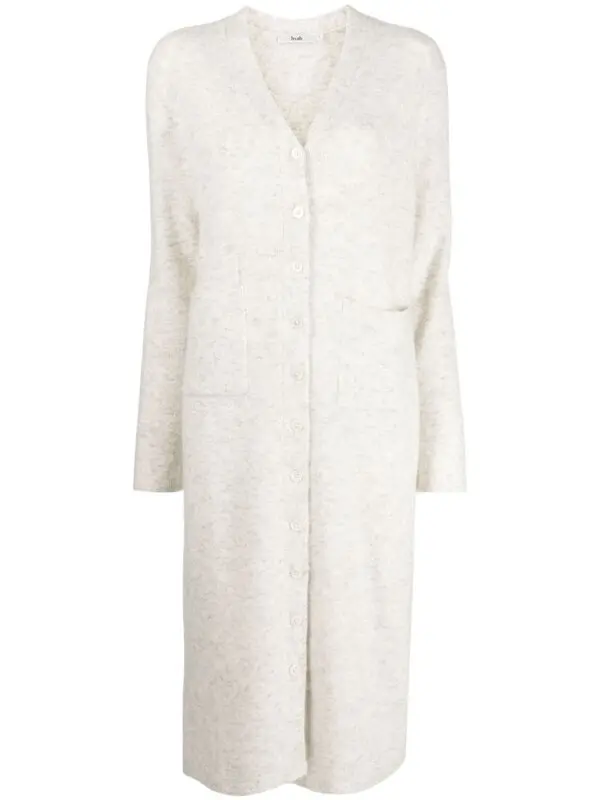 B+AB Brushed-effect Fine-knit Cardigan