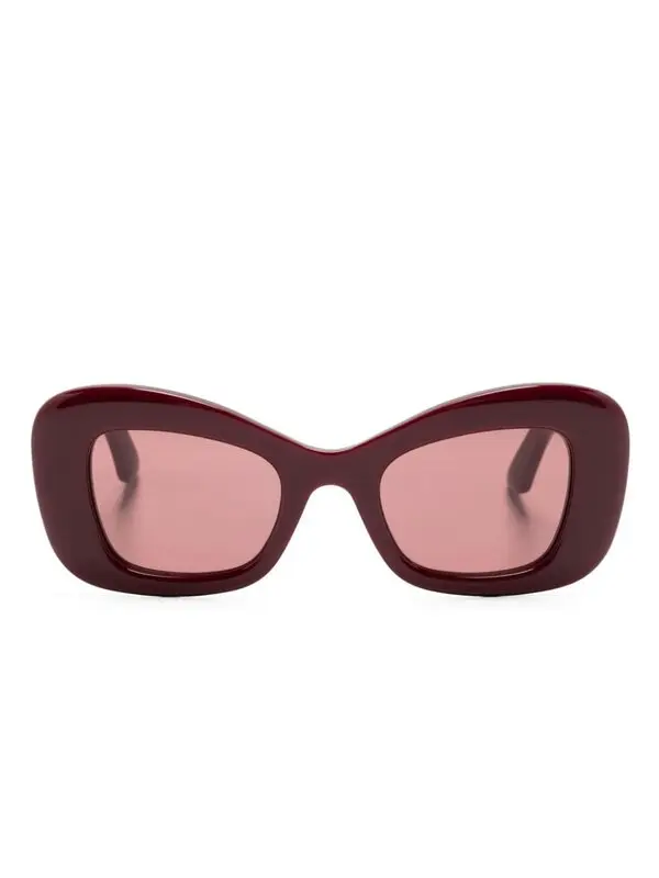 Alexander Mcqueen Cat-Eye Frame Sunglasses - Red | Editorialist display picture 1
