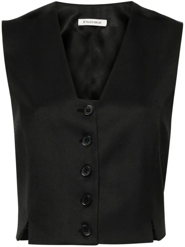 BY MALENE BIRGER Single-breasted Waistcoat - Black