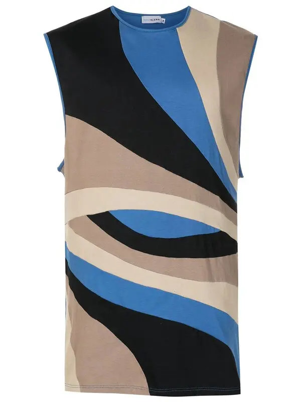 AMIR SLAMA Colour-block Panelled Tank Top