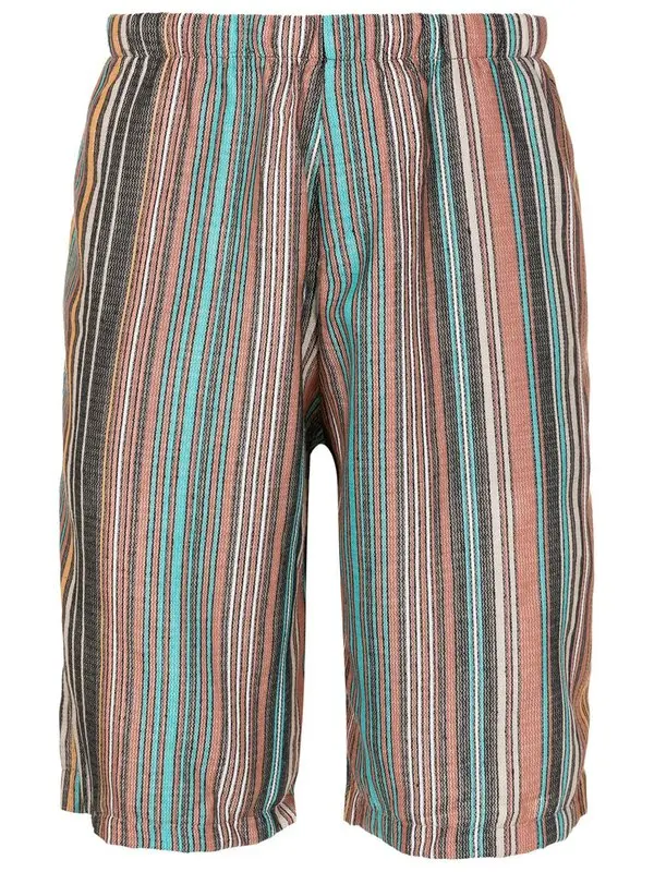AMIR SLAMA Striped Jacquard Shorts