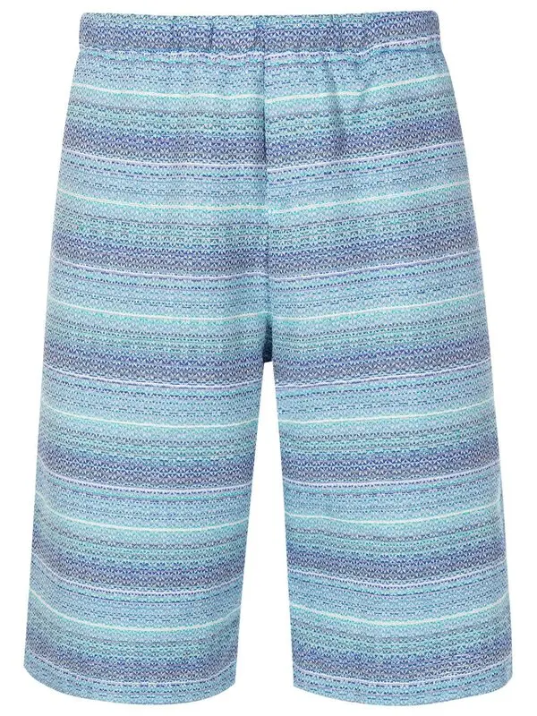 AMIR SLAMA Striped Cotton Shorts