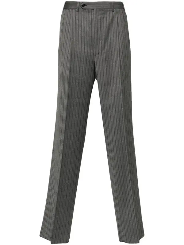 Canali Pinstriped Wool Trousers