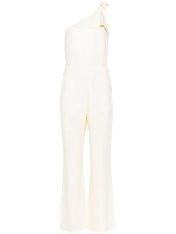 Chloé One-shoulder Linen Jumpsuit