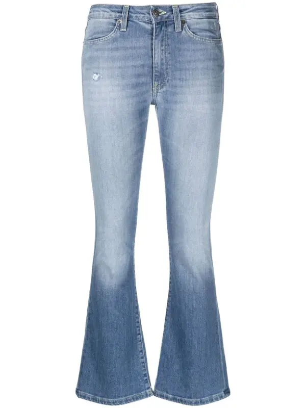 DONDUP Distressed-effect Flared-leg Jeans - Blue