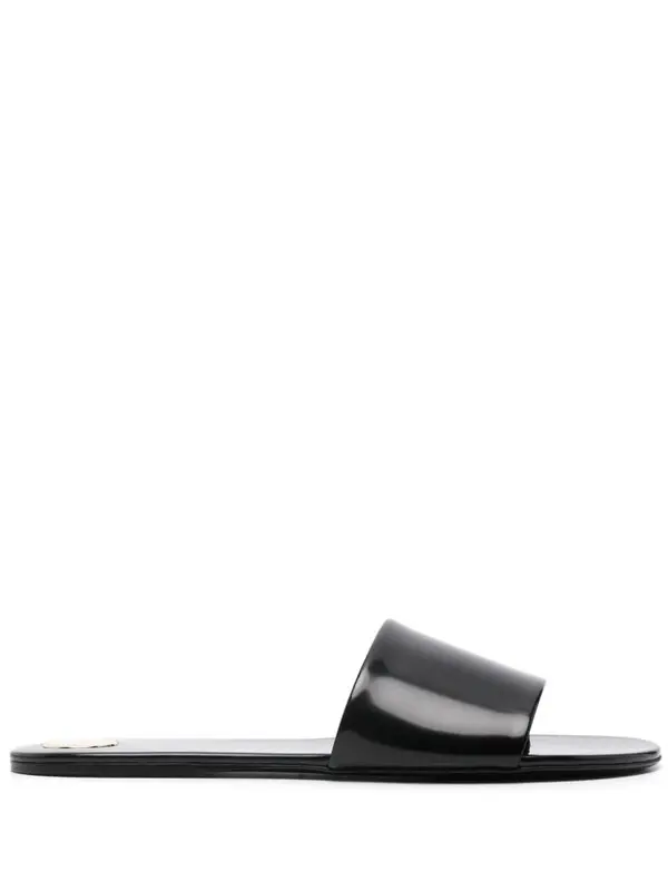 Saint Laurent Carlyle Leather Sandals - Black