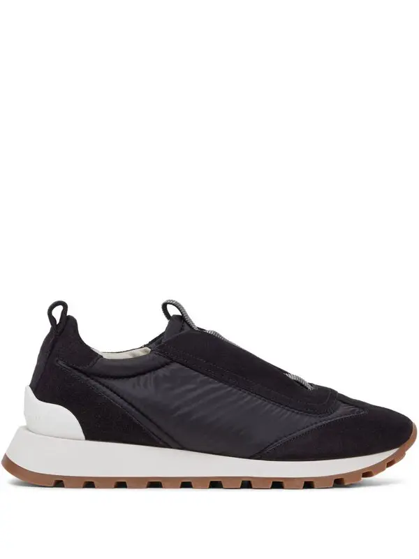 Brunello Cucinelli Monili Embellished Slip-on Sneakers