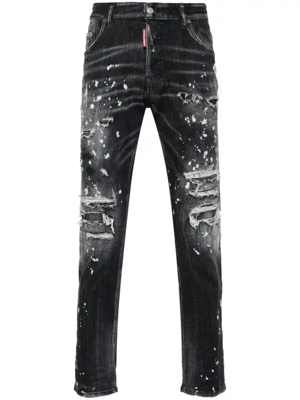 Dsquared2 Skater Straight-Leg Jeans In Black - 65% Off | Editorialist
