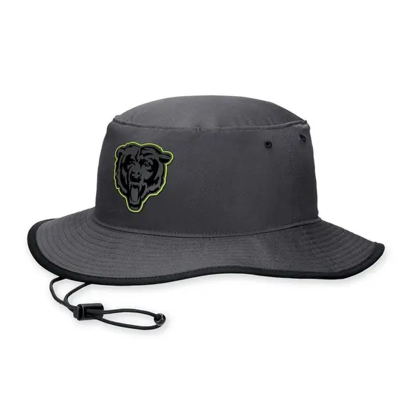 Nike Chicago Bears Performance Volt Boonie Bucket Hat Anthracite