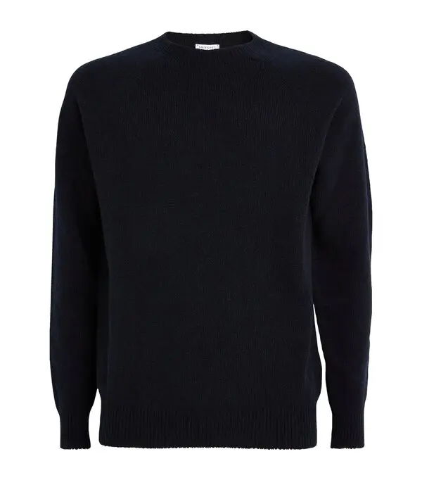 Sunspel Lambswool Jumper - Navy