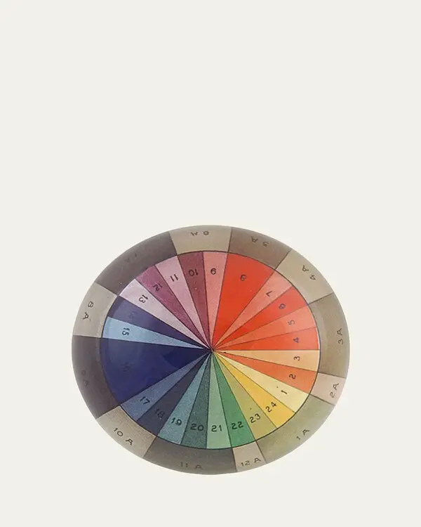 JOHN DERIAN Color Wheel Dome Paperweight