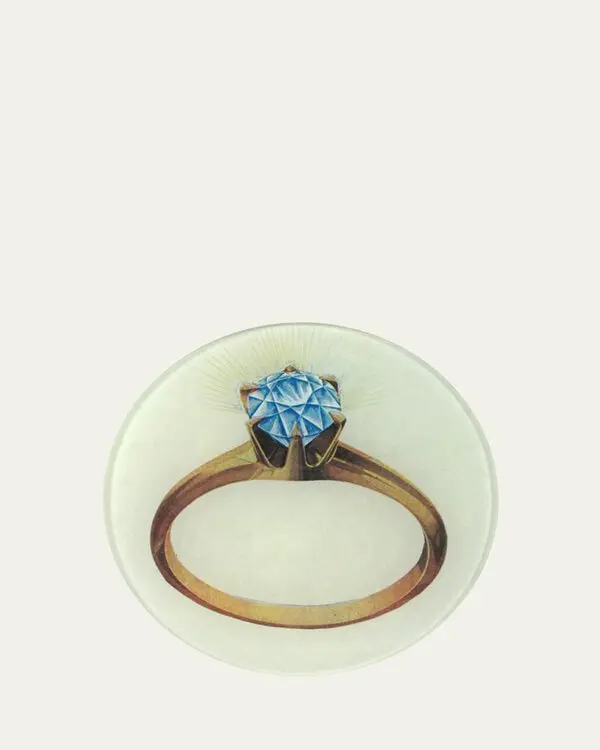 JOHN DERIAN Diamond Ring Decorative Plate