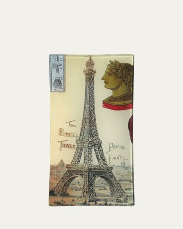 JOHN DERIAN Eiffel Tower Rectangular Tray, 4" X 9