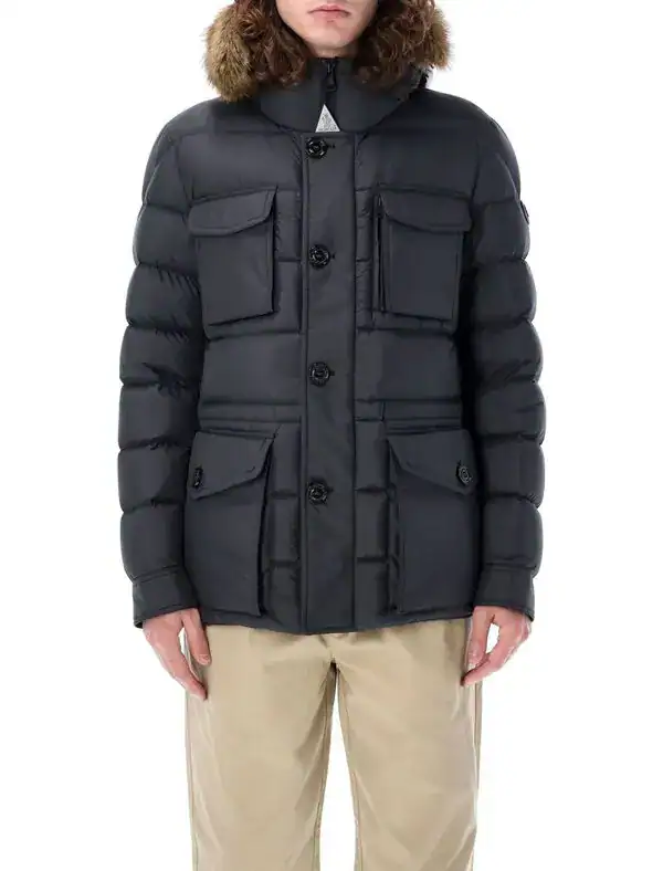 Moncler Chevreuse Short Down Jacket In Black 37% Off Editorialist