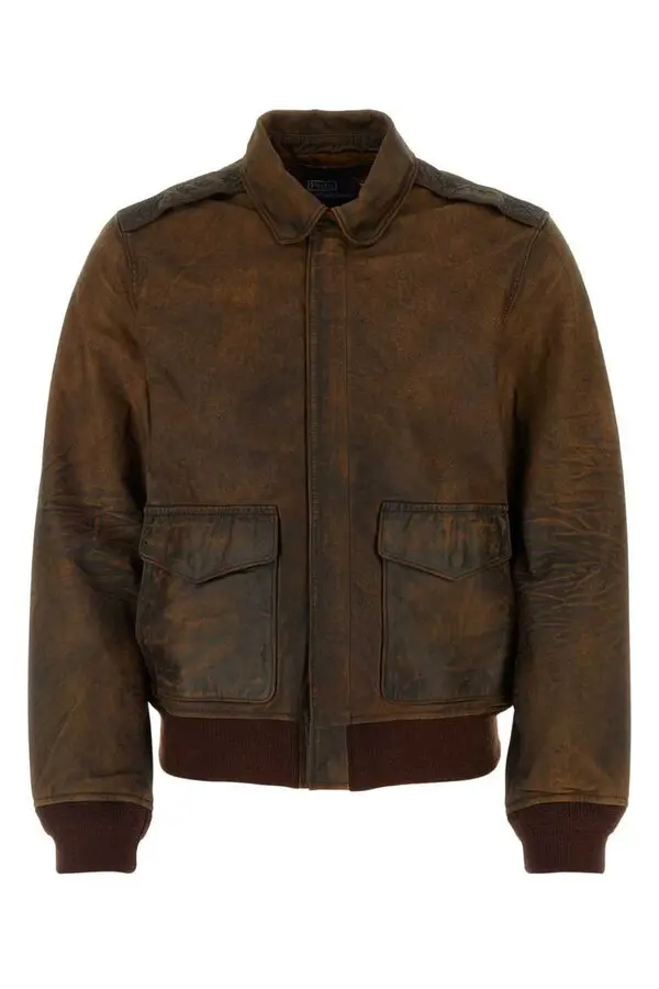 Buy Ralph Lauren Leather Jackets Brown At 33 Off Editorialist