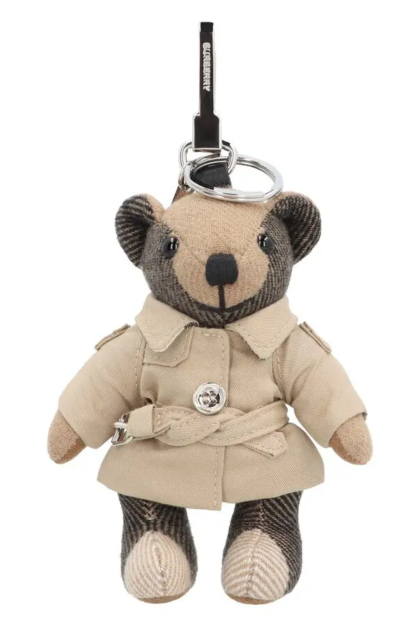 Burberry Thomas Trench-coat Teddy Bear Key-ring - Beige