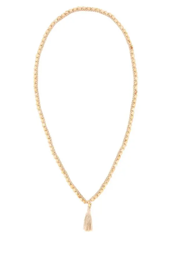 Alanui Embellished Crochet Necklace - Beige O Tan
