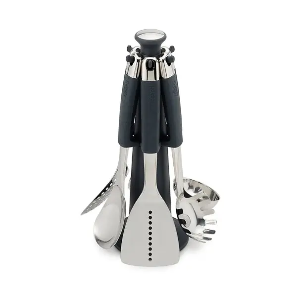 JOSEPH JOSEPH Elevate Steel 100 Carousel 6-piece Kitchen Tool Set - Silver