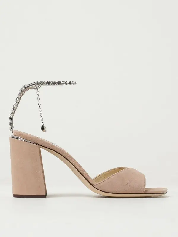 JIMMY CHOO Saede Heeled Sandals - Pink