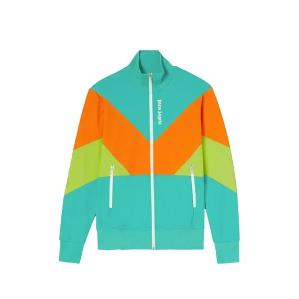 Palm Angels Colour Block Bomber Jacket - Green