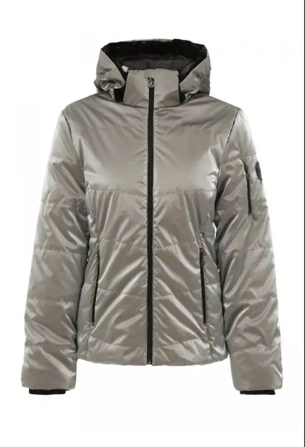 Buy DOLCEZZA Liquid Look Puffer Jacket 72809 In Taupe - Grey At 34% Off ...