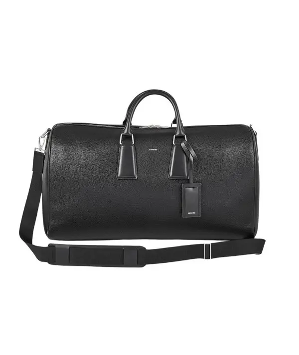 Sandro Grained Weekend Bag - Black