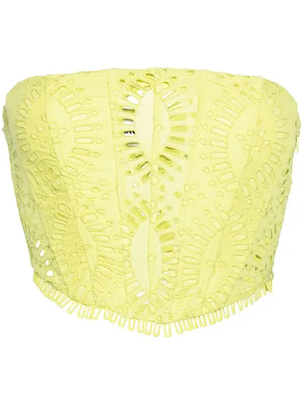 Charo Ruiz Ibiza Broderie Anglaise Corset Top