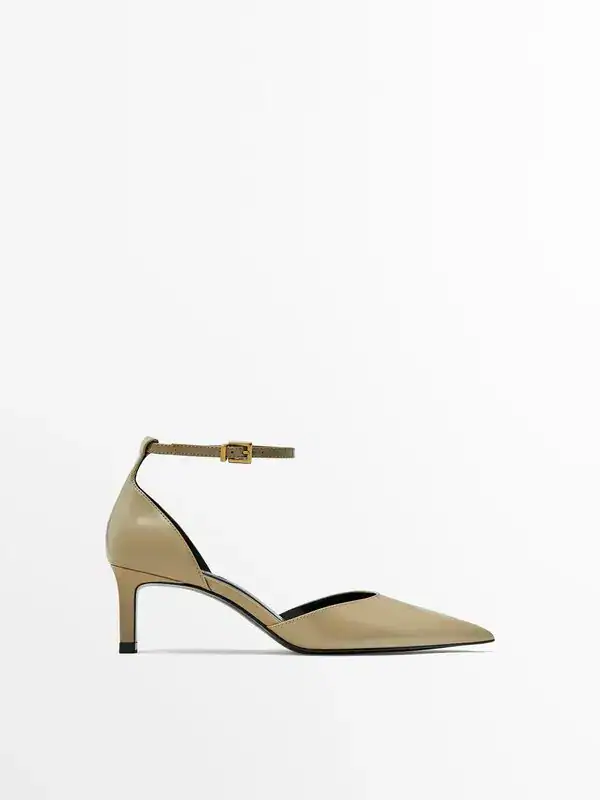 Massimo Dutti Slingback Instep Strap Massimo Dutti High-Heel Pumps