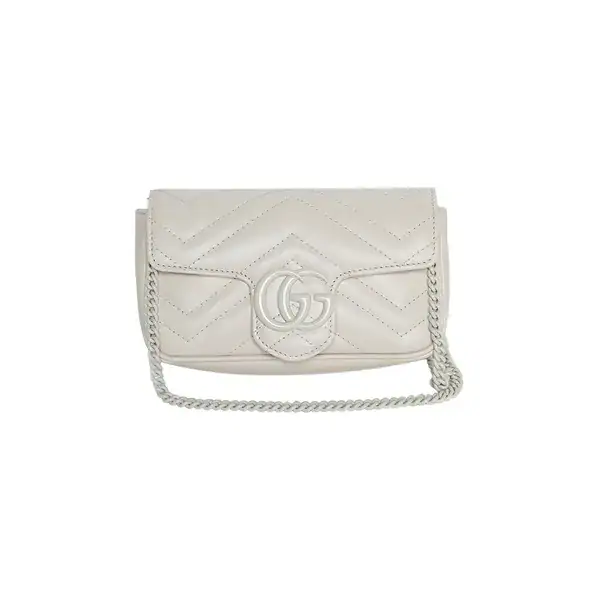 Gucci Gg Marmont Matelasse Bag White Editorialist