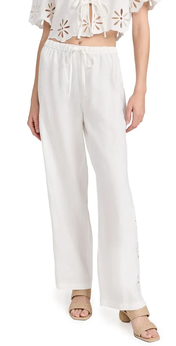 Rails Emmie Pants - White Eyelet