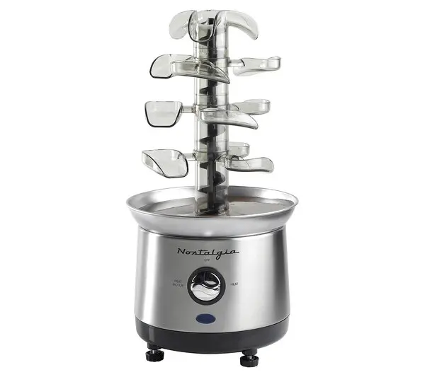 NOSTALGIA 2-pound Stainless Steel Cascading Fon Due Fountain